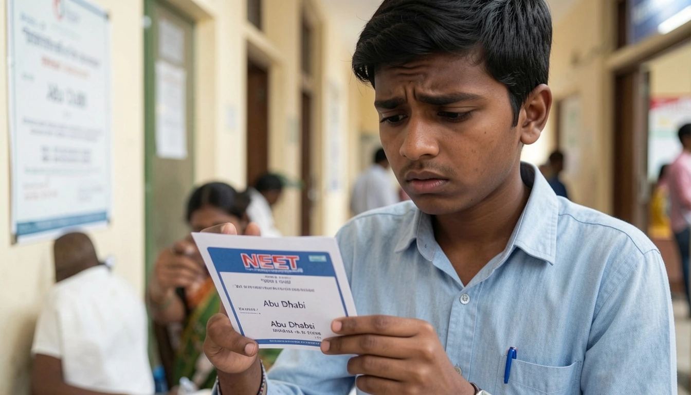 NTA Fixes NEET Admit Card After Student Assigned UAE Centre